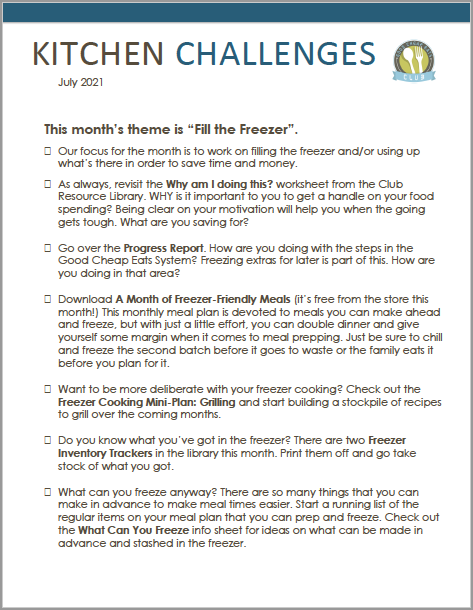 Club Resource Library - Good Cheap Eats - Estore